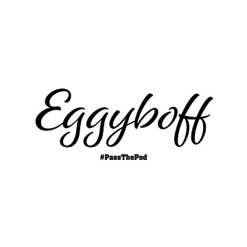 "Eggyboff | That Peter Crouch Podcast | Black Print" Sticker for Sale ...