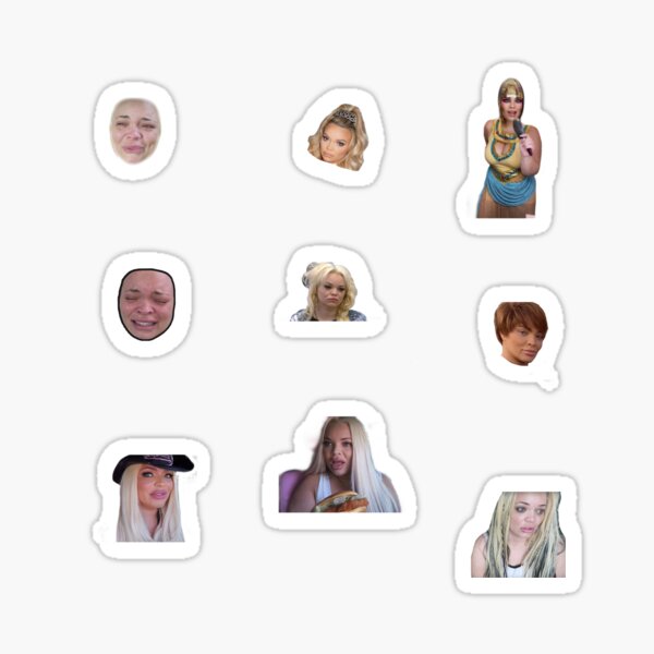 "trisha paytas sticker pack" Sticker by kawaii-customs | Redbubble