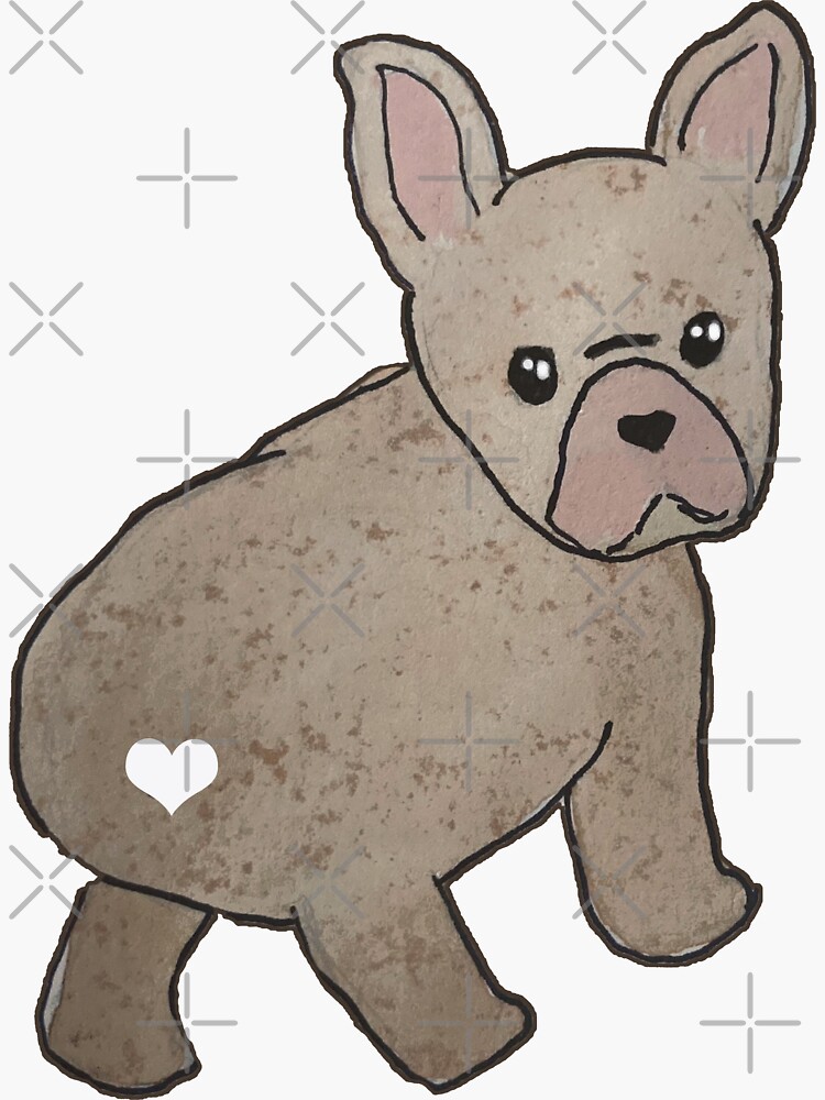 "Pug butt cute butt Cute pup pug Proud dog mom Puppy Watercolor paw ...