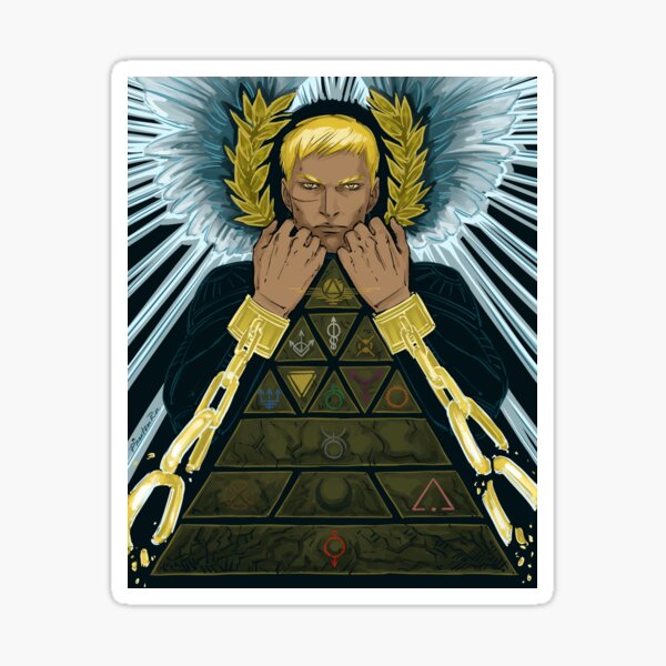 "broken chains" Sticker by PhantomRin | Redbubble