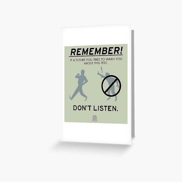 "Portal 2 Aperture Science Safety Poster" Greeting Card by Raildur ...