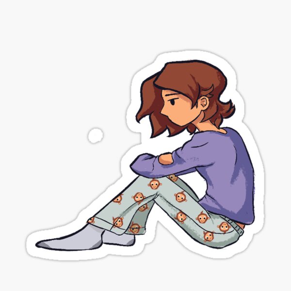 "Sad Gamer Boy" Sticker for Sale by crimeacast | Redbubble