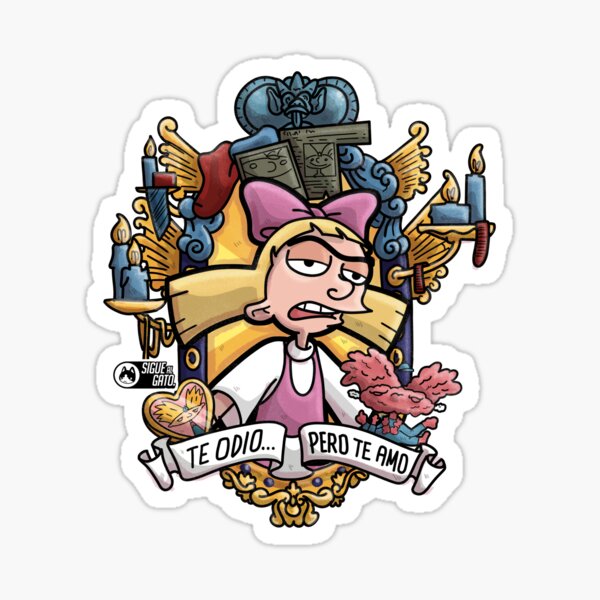 "Helga G. Pataki" Sticker by SigueAlGato | Redbubble