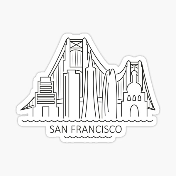 "San francisco" Sticker for Sale by ilya-shishkin | Redbubble