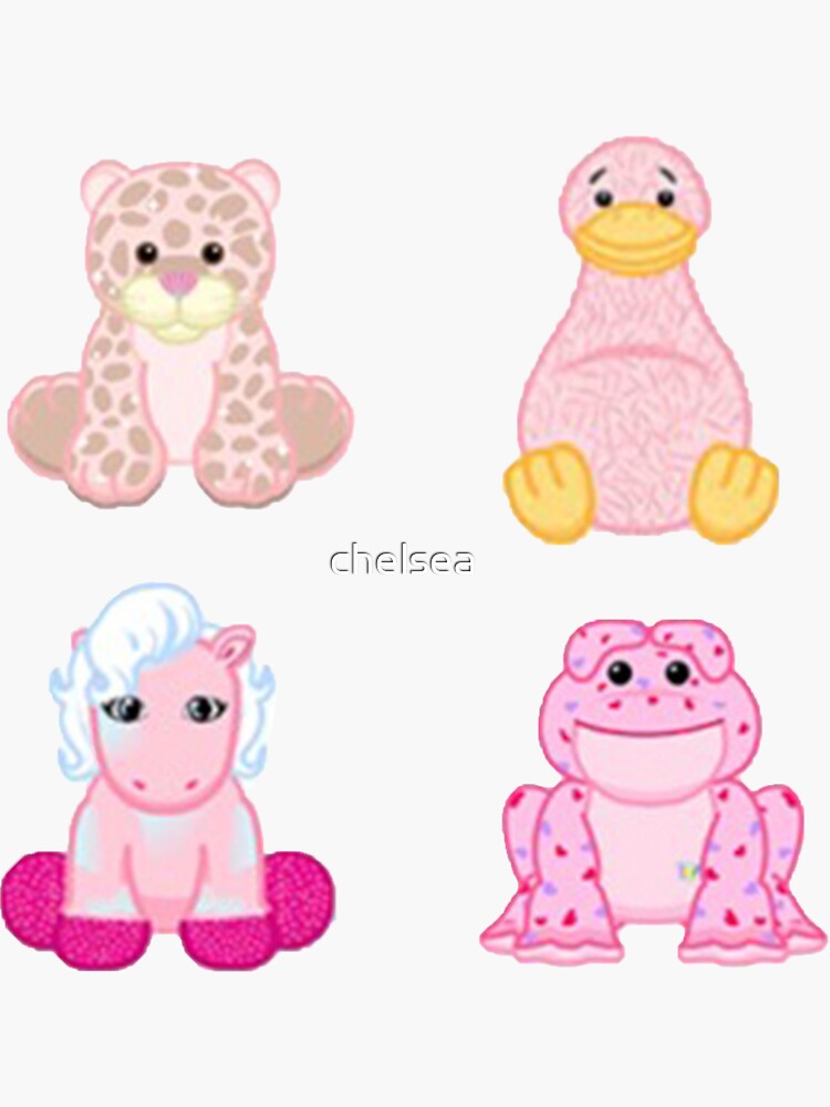 "pink webkinz" Sticker for Sale by ckking6 | Redbubble