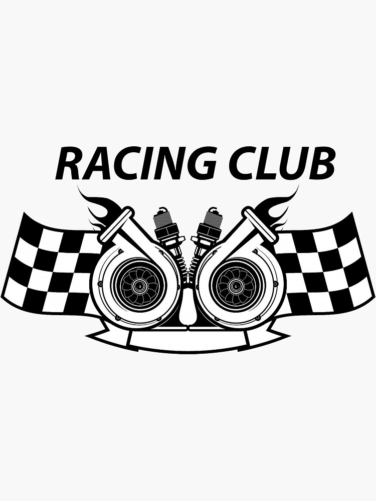 "RACING CLUB" Sticker for Sale by EDITIONESPECIAL | Redbubble