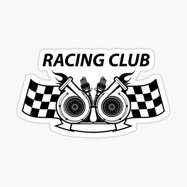 "RACING CLUB" Sticker for Sale by EDITIONESPECIAL | Redbubble