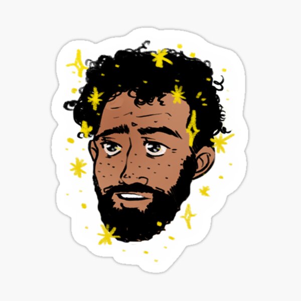 "Yusuf "Anime Eyes" al-Kaysani" Sticker for Sale by Ferelden-Turnip ...