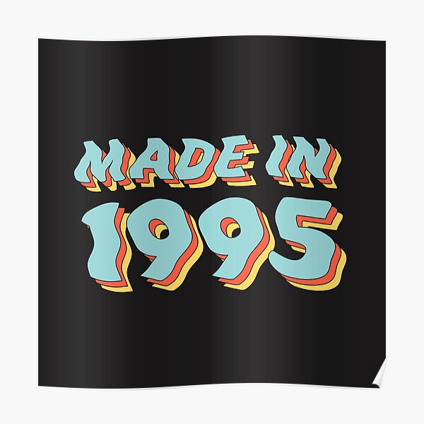 "Made in 1995 stickers, Made In The 90s, car stickers, bumper stickers ...