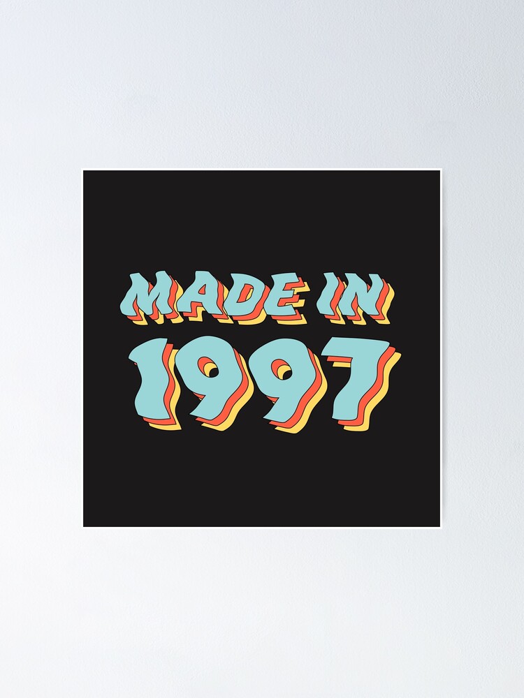 " Made in 1997 stickers, Made In The 90s, car stickers, bumper stickers ...