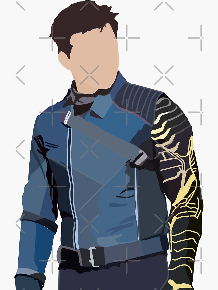 "Bucky" Sticker for Sale by RainySundays | Redbubble