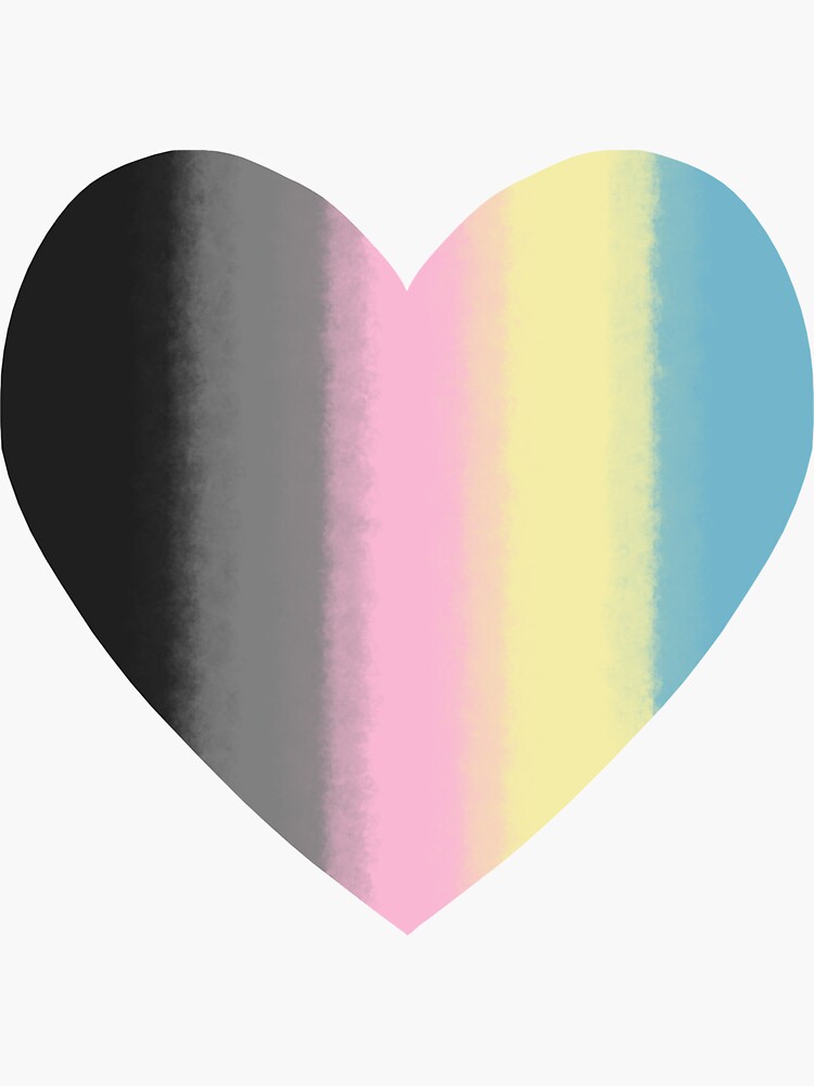 "Polygender pride flag heart" Sticker for Sale by DailyProzac | Redbubble