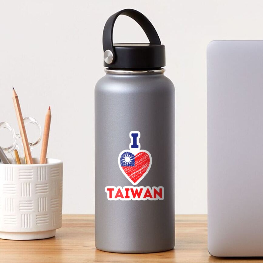 "I Love Taiwan Taiwanese Pride " Sticker for Sale by WoodburyLake ...