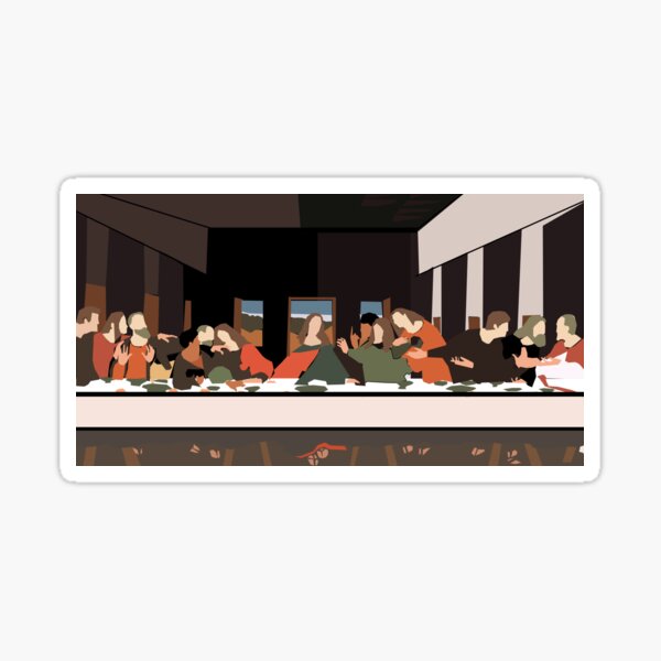 "The Last Supper" Sticker for Sale by EucalyptusBear | Redbubble