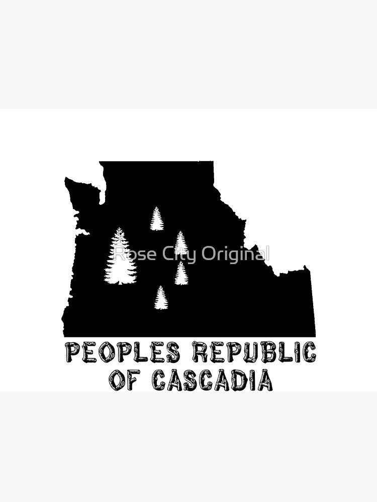 "Cascadia" Sticker by Geekintherain | Redbubble