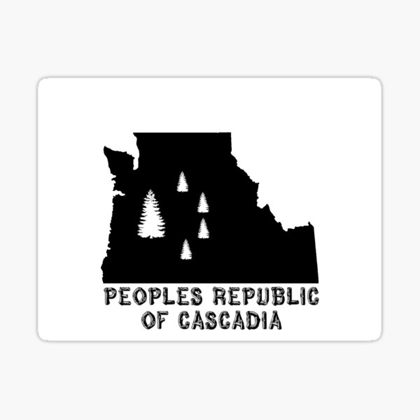 "Cascadia" Sticker by Geekintherain | Redbubble