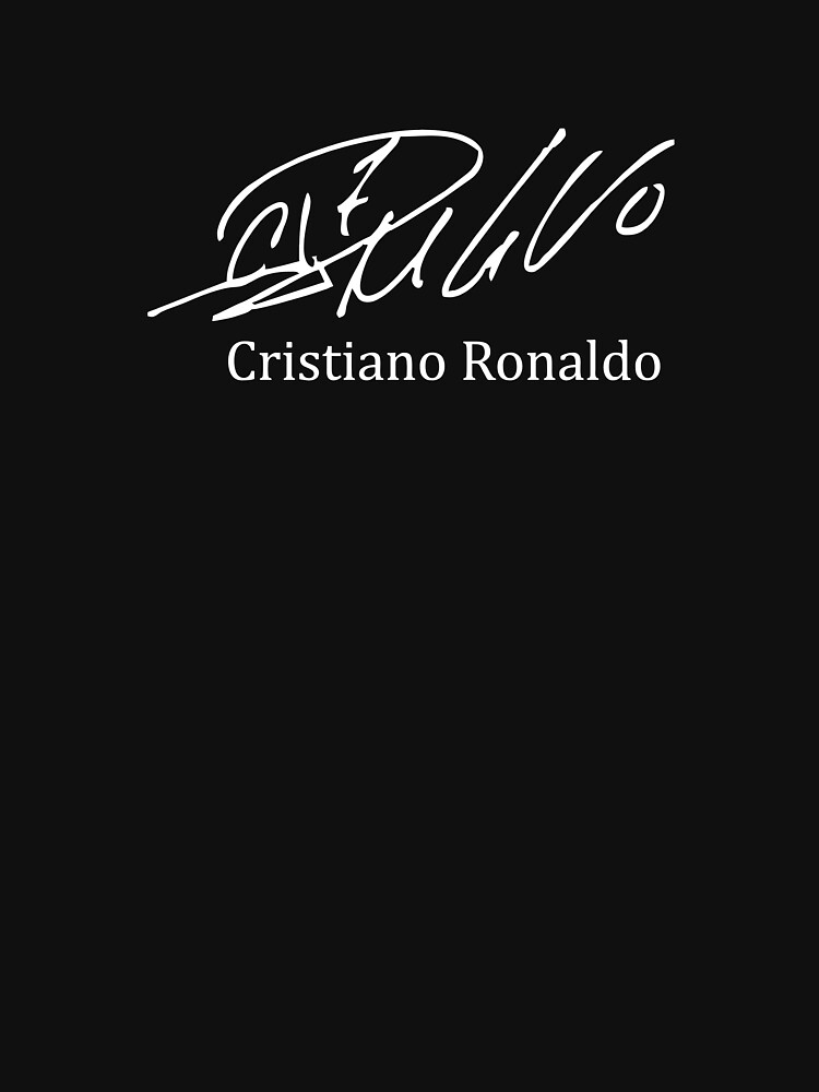 "Cristiano Ronaldo Signature." T-shirt for Sale by GuruEdgy | Redbubble ...