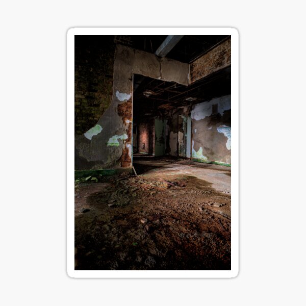 "Into the hallway at Trans Allegheny Lunatic Asylum" Sticker by ...