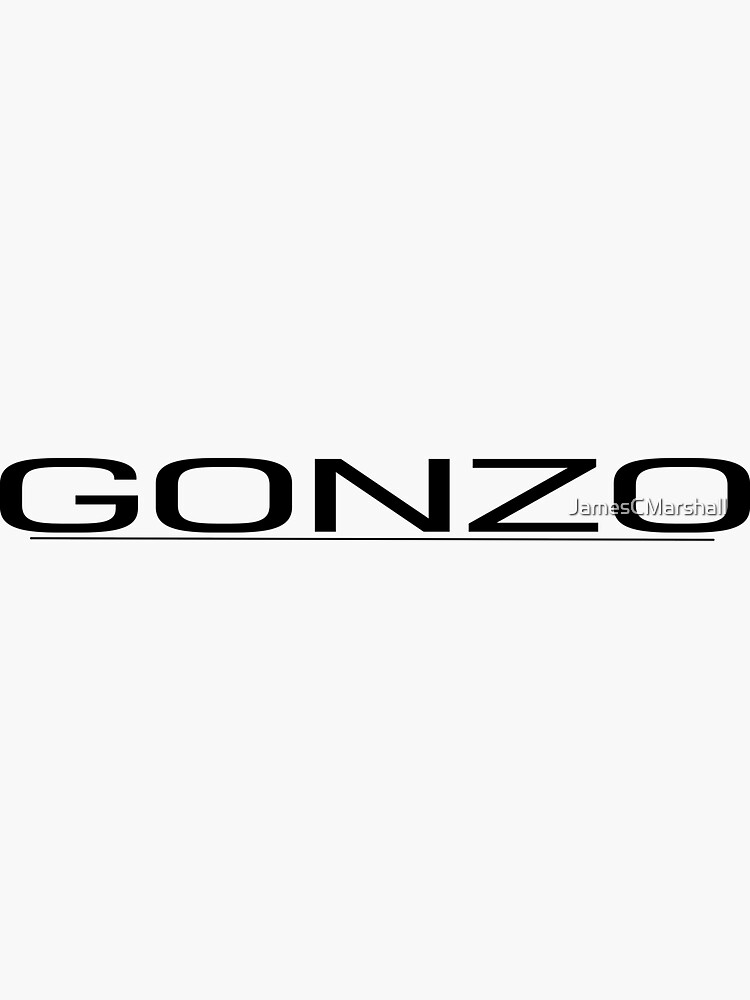 "Gonzo Logo" Sticker for Sale by JamesCMarshall | Redbubble