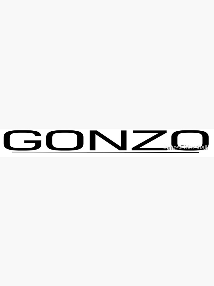 "Gonzo Logo" Poster for Sale by JamesCMarshall | Redbubble