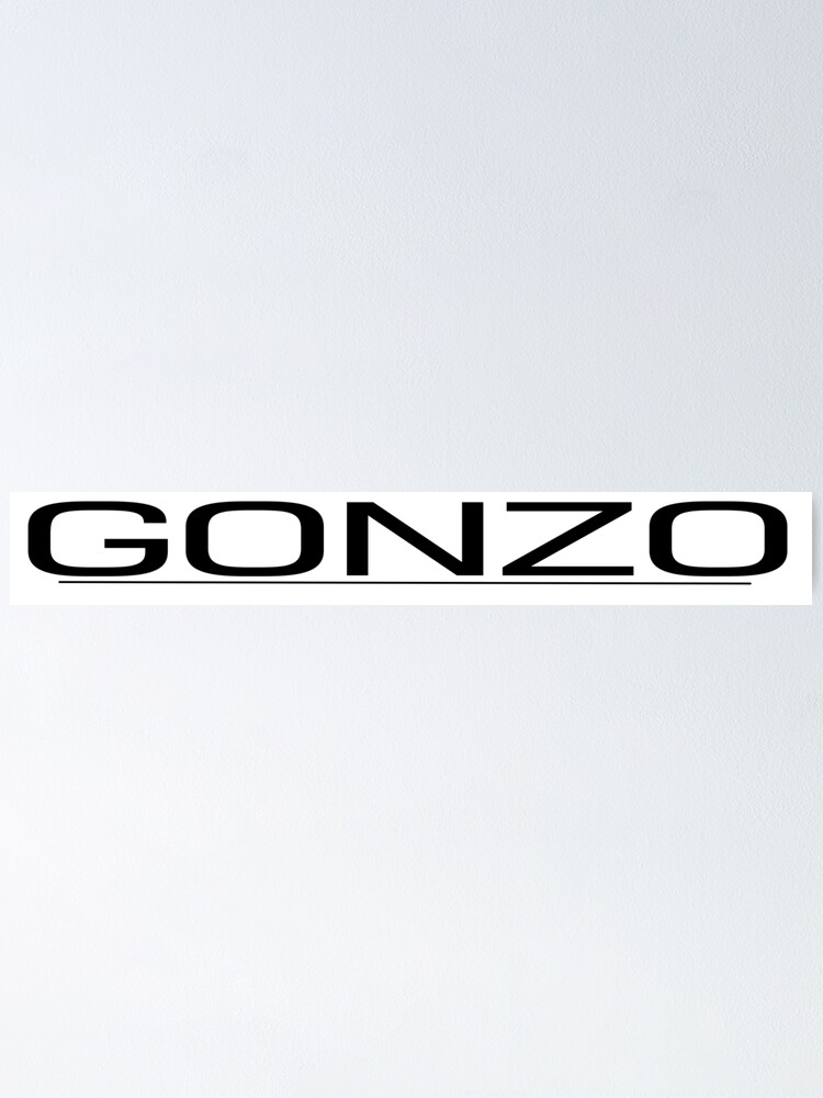 "Gonzo Logo" Poster for Sale by JamesCMarshall | Redbubble