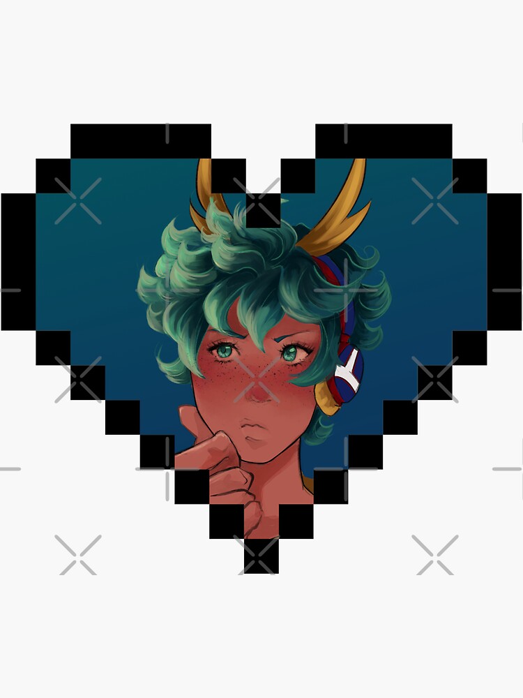 "streamers Au_genshin_Deku" Sticker by Mari-Firefly | Redbubble