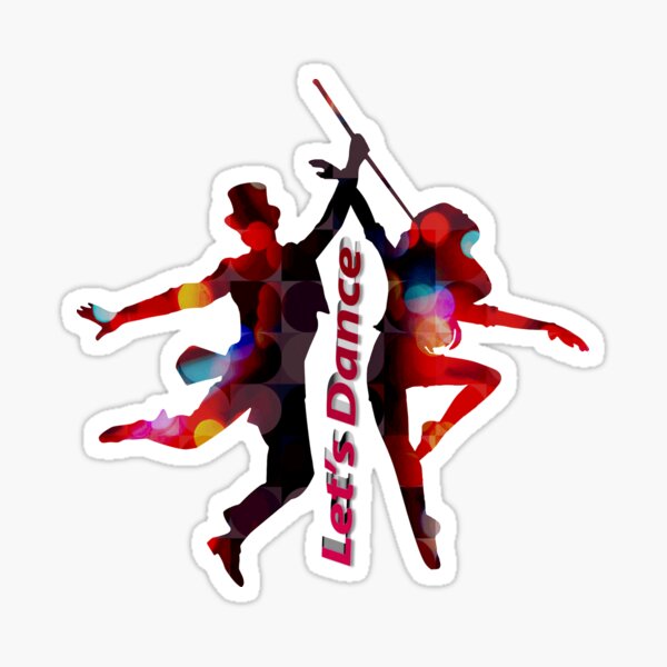 "Couple dancers enjoy dancing ballet performance" Sticker by mribm2810 ...