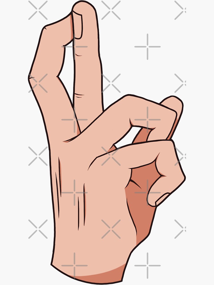 "Satoru Gojo Unlimited Void Hand Sign" Sticker for Sale by kiikami ...