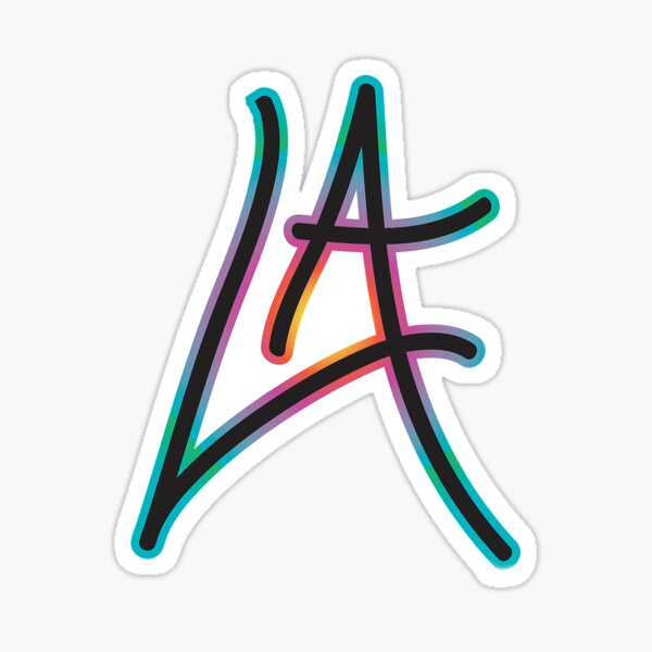 "Los Angeles "LA"" Sticker for Sale by karmakunta | Redbubble