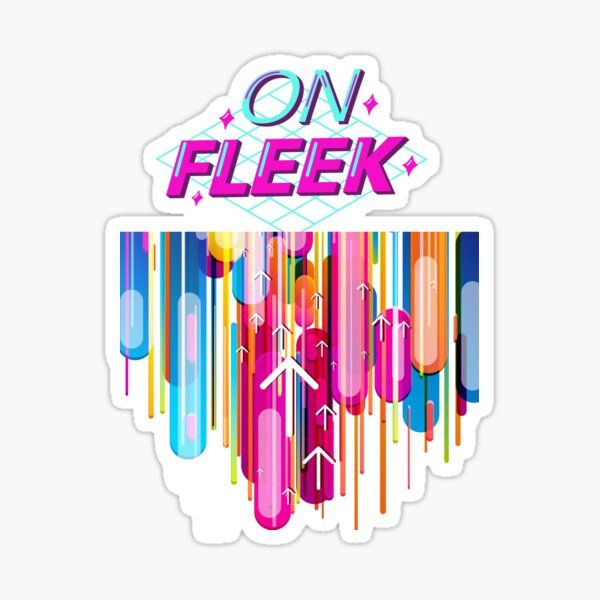 "On Fleek Digital Colors" Sticker for Sale by Chickabae95 | Redbubble