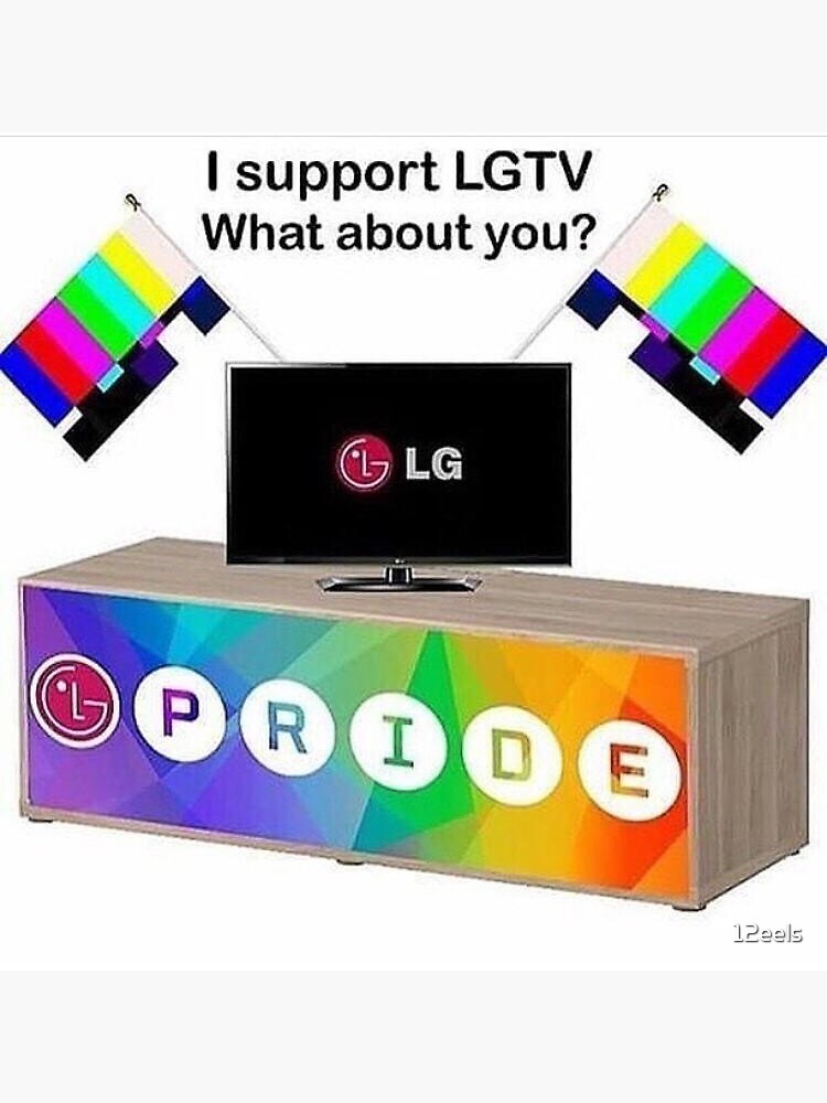 "LGTV Pride" Sticker for Sale by 12eels | Redbubble