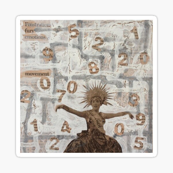 "Collage, Lucky Lady, Lady Luck." Sticker by suekieper | Redbubble