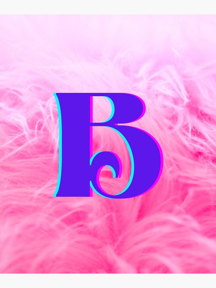 "Purple Letter B" Sticker for Sale by alphabetslouise | Redbubble
