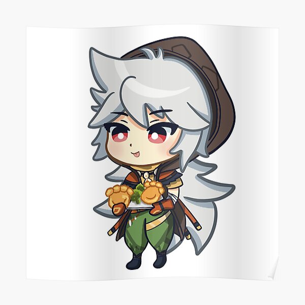 "Genshin Impact Razor Chibi" Poster by PeachSkyStudio | Redbubble