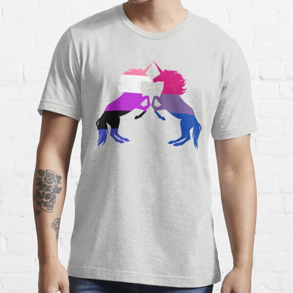 Bi Genderfluid Pride Unicorns T Shirt For Sale By Shaneisadragon