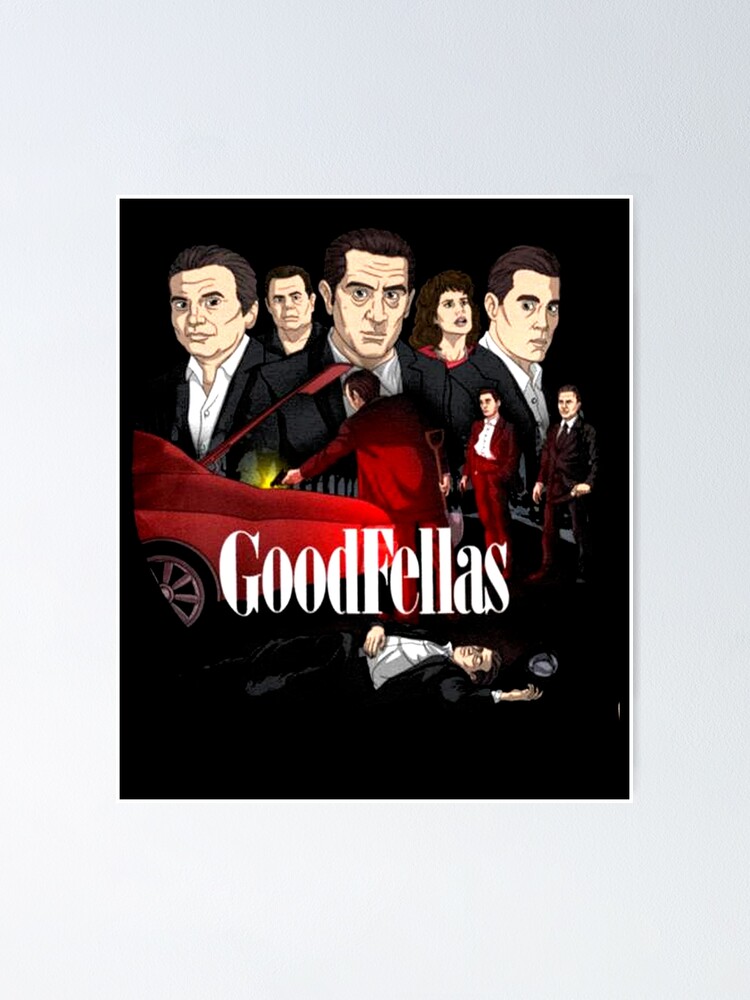 "Goodfellas Crime Film Main Characters Cartoon Design" Poster for Sale ...