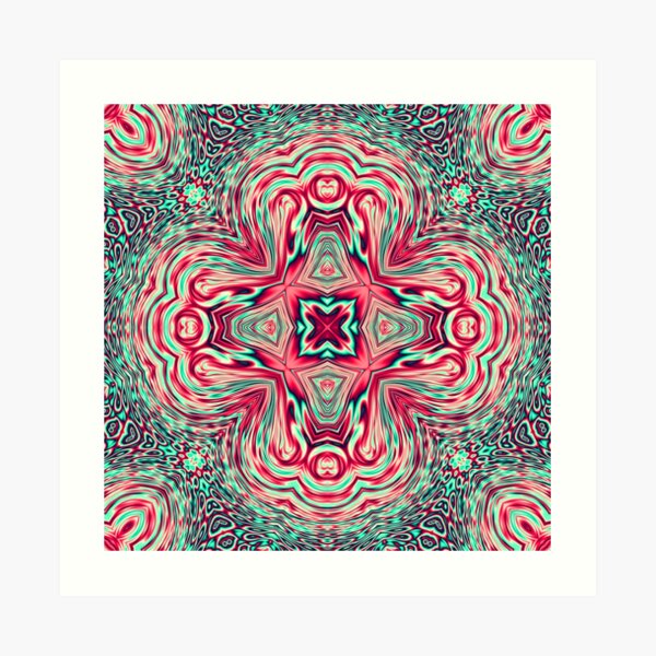 "Psychedelic tiles 61." Art Print for Sale by cr6zym1nd | Redbubble