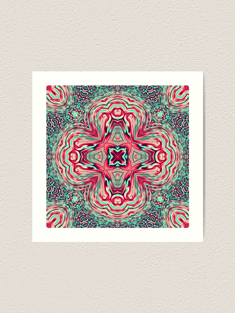 "Psychedelic tiles 61." Art Print for Sale by cr6zym1nd | Redbubble