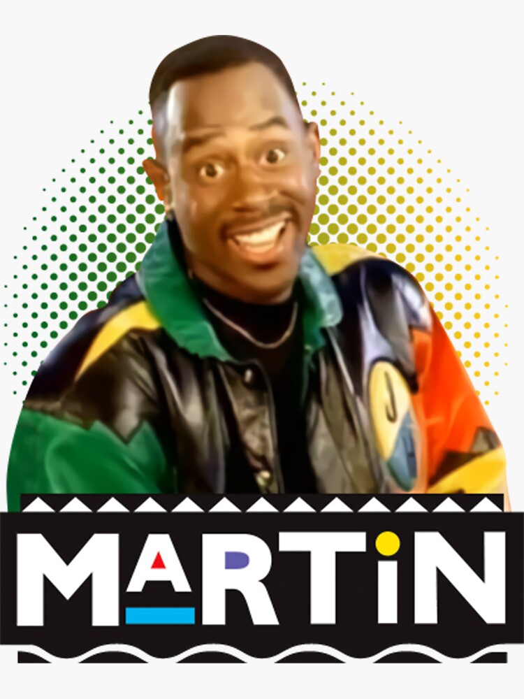 "MARTIN SHOW TV 90S" Sticker for Sale by qwsezz72 | Redbubble