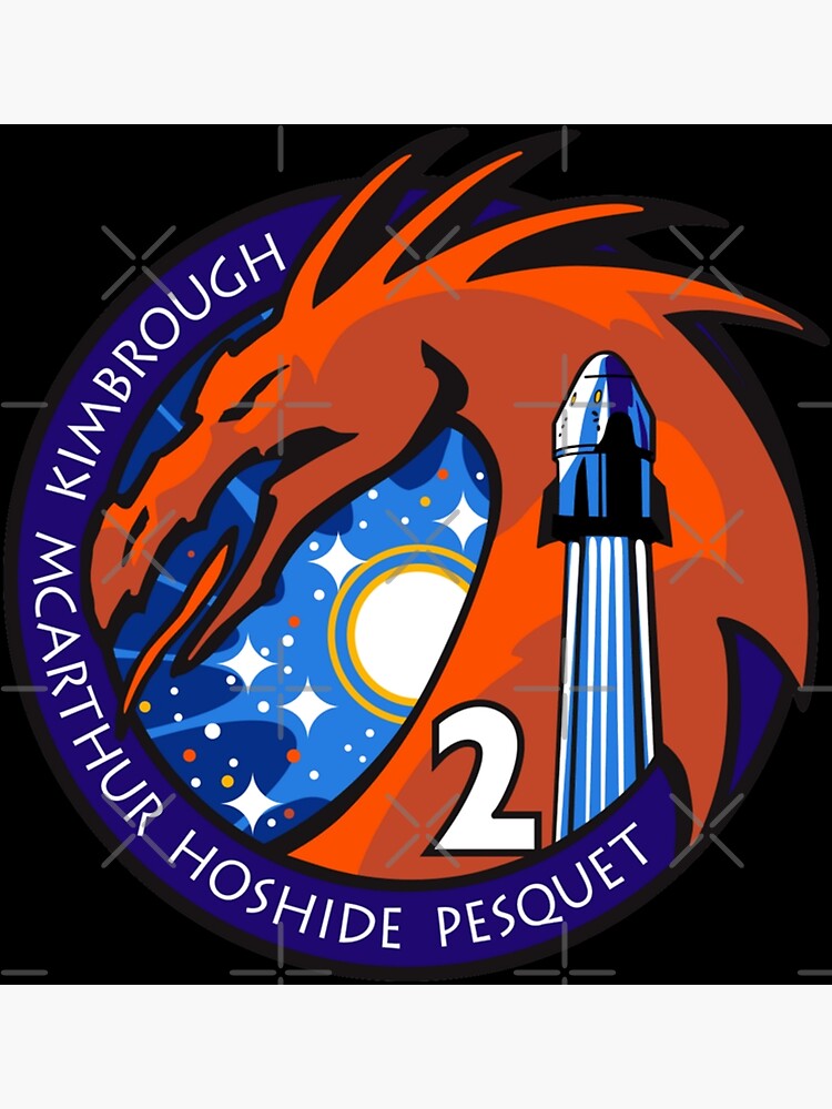 "SpaceX Crew-2 Mission Logo" Art Print by neuwirthk | Redbubble