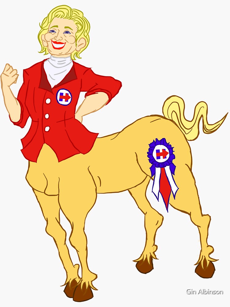 "Hillary for A-MARE-ica " Sticker for Sale by ginandcat | Redbubble