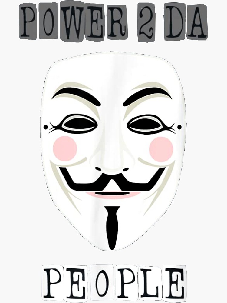 "Project Zorgo Anonymous Mask Hacker T-Shirt " Sticker for Sale by ...