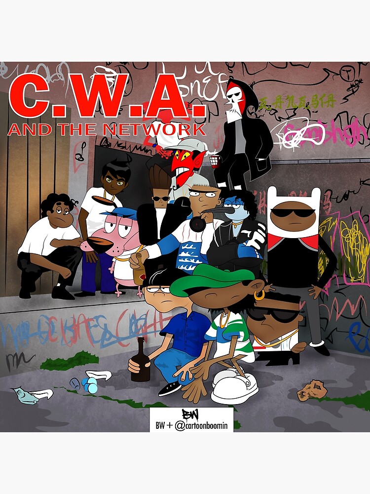 "CWA & The Network" Poster for Sale by cartoonboomin | Redbubble