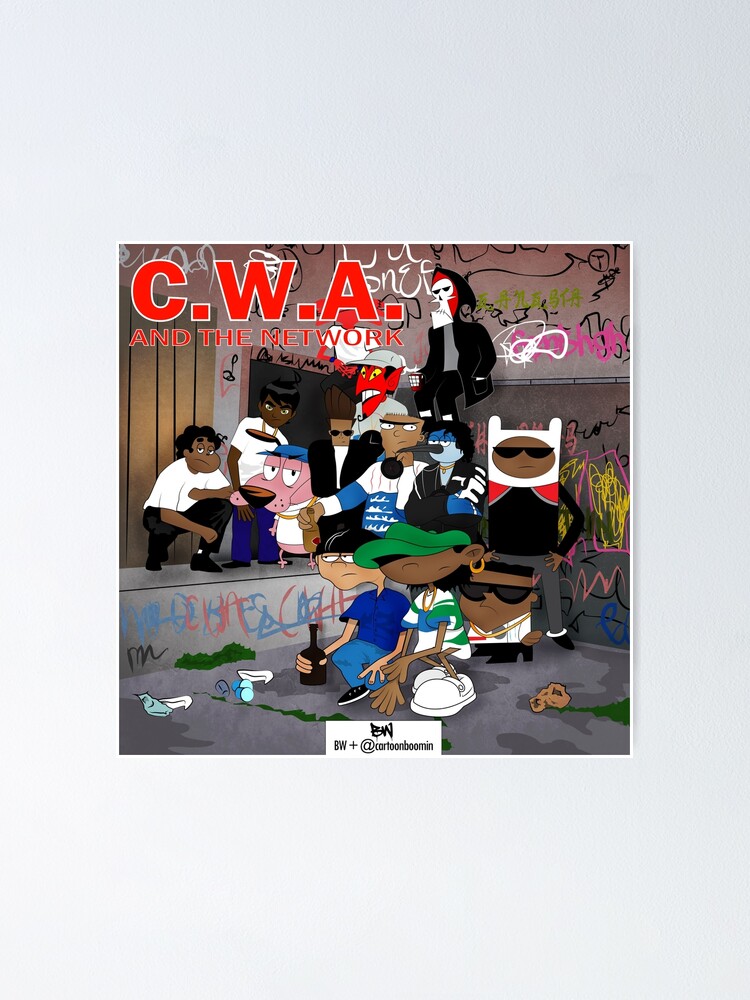 "CWA & The Network" Poster for Sale by cartoonboomin | Redbubble