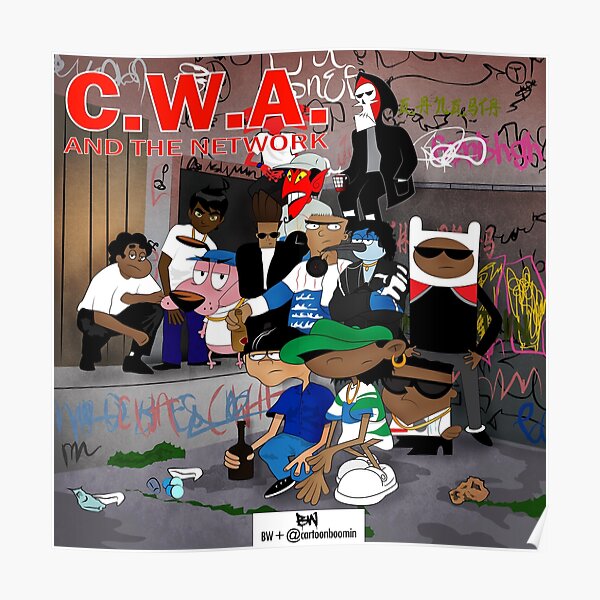 "CWA & The Network" Poster for Sale by cartoonboomin | Redbubble