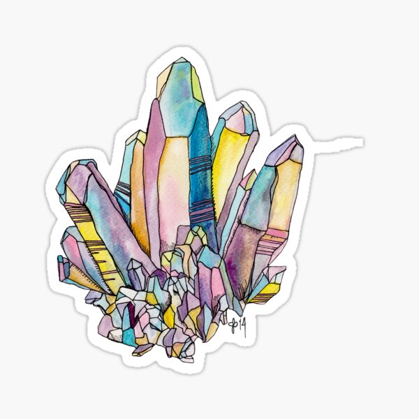 "Aura Quartz" Sticker for Sale by dplems | Redbubble