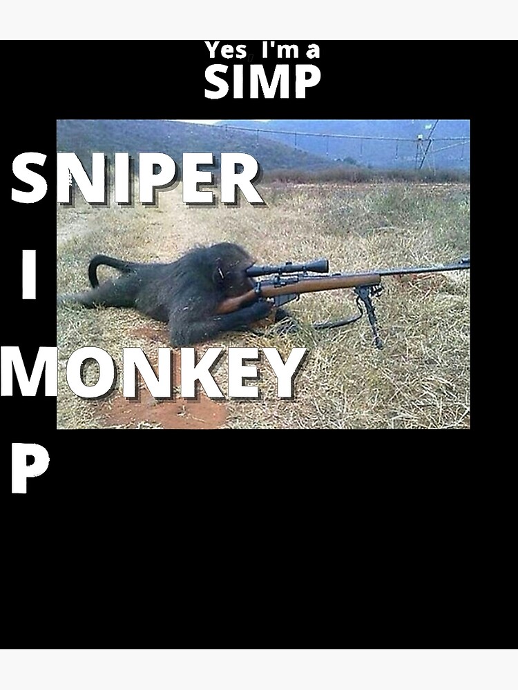 "Sniper Monkey pro" Poster for Sale by joandinkelSH | Redbubble