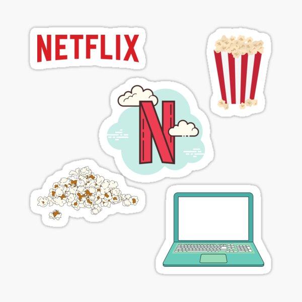 "Netflix pack" Sticker for Sale by Rosegirlgirl | Redbubble