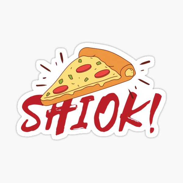 "Pizza ShioK!" Sticker by OwlCanvas | Redbubble