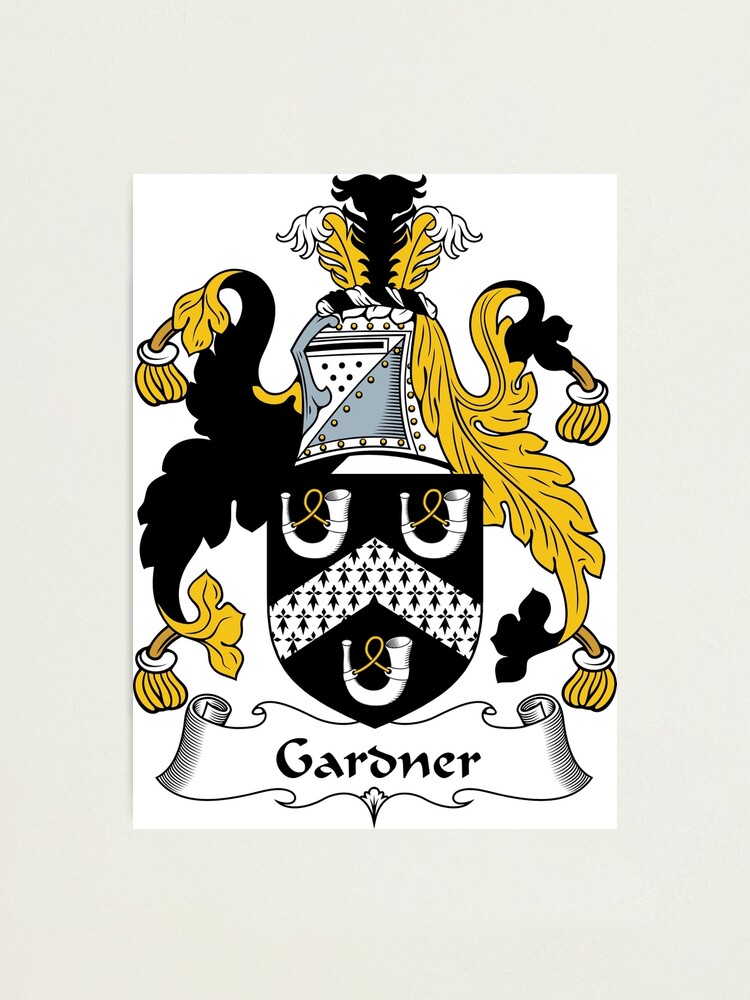 "Gardner Coat of Arms / Gardner Family Crest" Photographic Print for ...